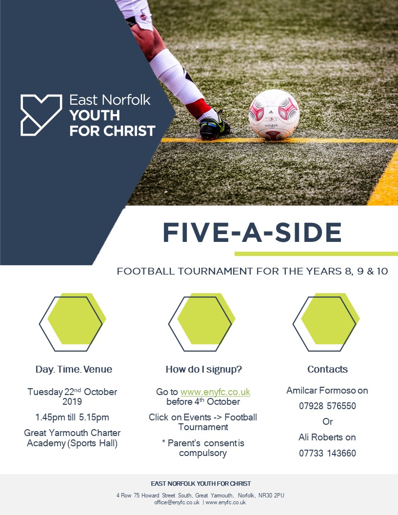 Football Tournament 2019 – East Norfolk Youth for Christ